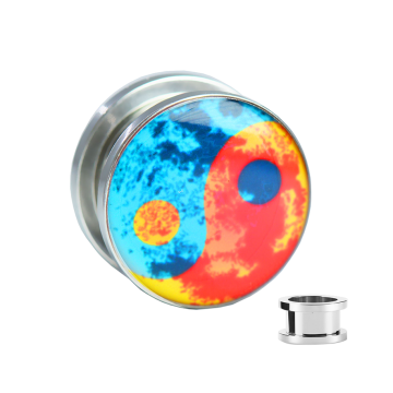Expansor Ying yang | Black Steel Piercing